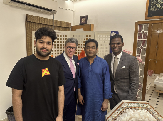 On October 8, 2023, Ron Gunnell meets Academy Award Winner, A. R ...